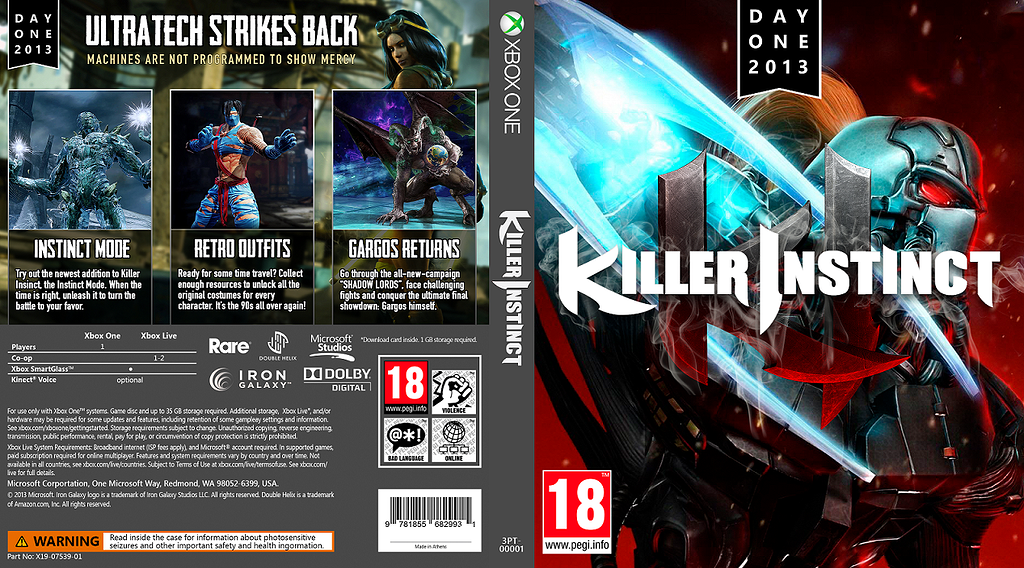 Killer Instinct Box Cover Art - General Discussion - Killer Instinct Forums